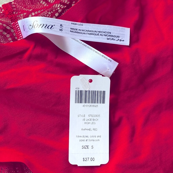 Soma | Intimates & Sleepwear | Soma Vanishing Edge Lace Back Panties ...